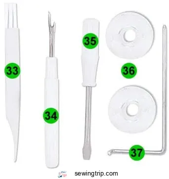 The Parts Of A Sewing Machine Explained 37 Sewing Machine Parts ...