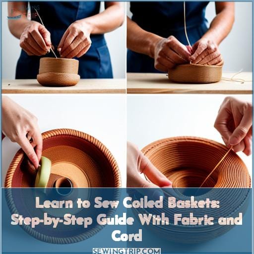 Learn to Sew Coiled Baskets: Step-by-Step Guide with Fabric and Cord