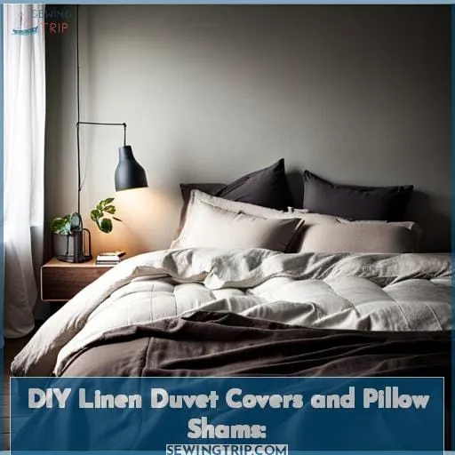 DIY Duvet Covers: Linen and Ruffled Comforter Covers