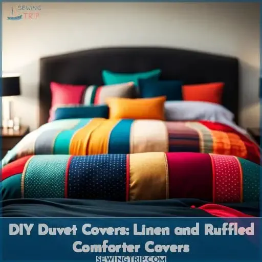 DIY Duvet Covers: Linen and Ruffled Comforter Covers
