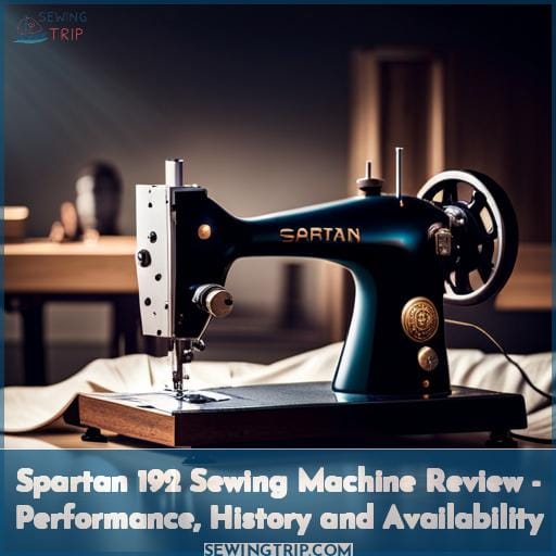 Spartan 192 Sewing Machine Review - Performance, History and Availability