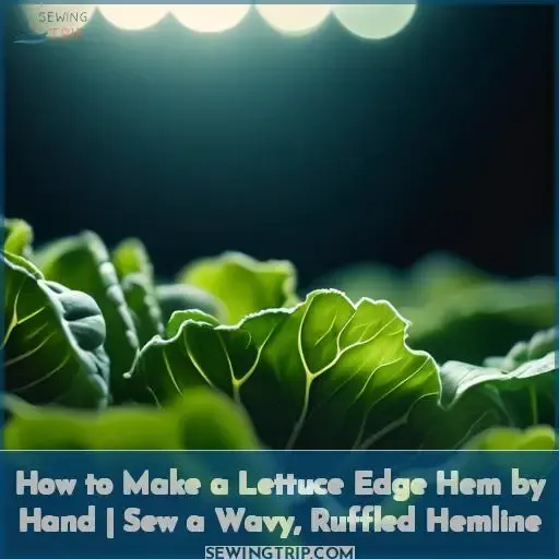 how to make a lettuce edge hem by hand | Sew a Wavy, Ruffled Hemline
