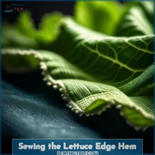how to make a lettuce edge hem by hand | Sew a Wavy, Ruffled Hemline