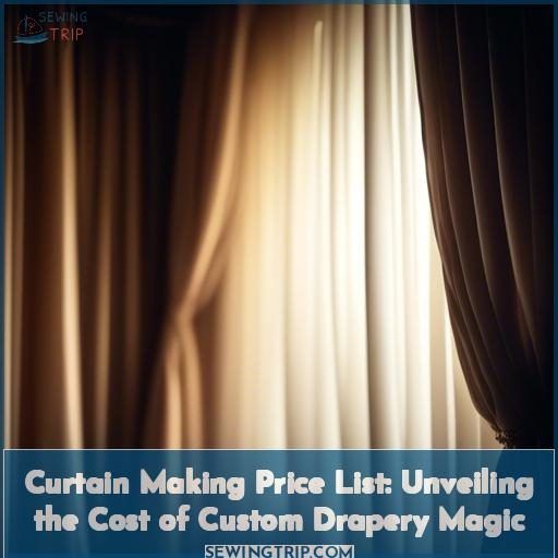 Curtain Making Price List: Unveiling the Cost of Custom Drapery Magic