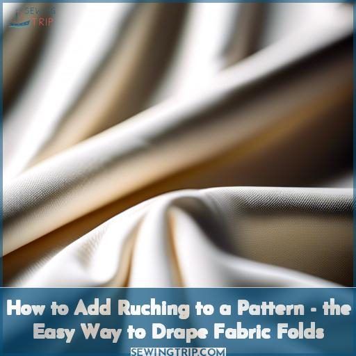 How to Add Ruching to a Pattern - the Easy Way to Drape Fabric Folds