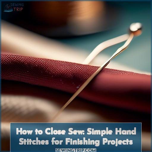 How to Close Sew: Simple Hand Stitches for Finishing Projects