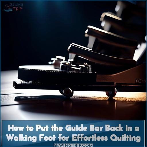 How to Put the Guide Bar Back in a Walking Foot for Effortless Quilting