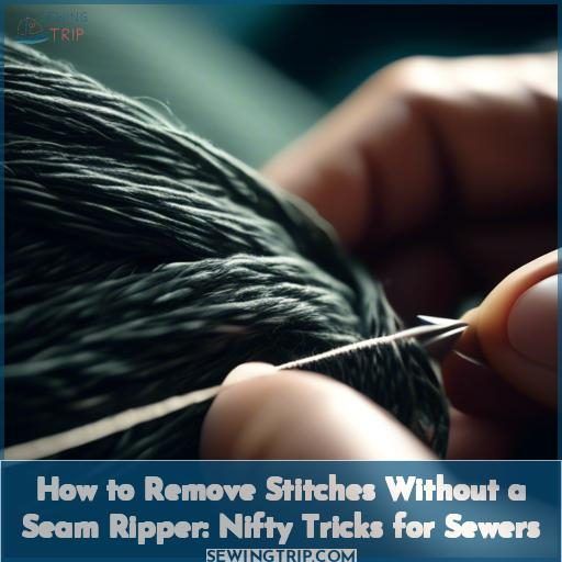 How to Remove Stitches Without a Seam Ripper: Nifty Tricks for Sewers