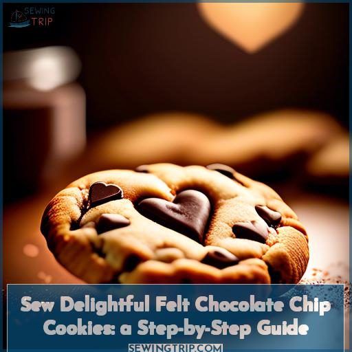 Sew Delightful Felt Chocolate Chip Cookies: a Step-by-Step Guide