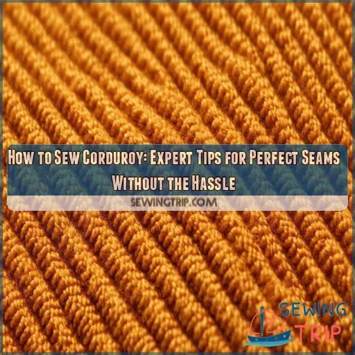 How to Sew Corduroy: Expert Tips for Perfect Seams Without the Hassle