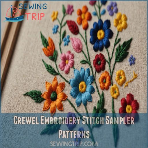 Crewel Embroidery Stitch Sampler Patterns: Create Stunning Designs