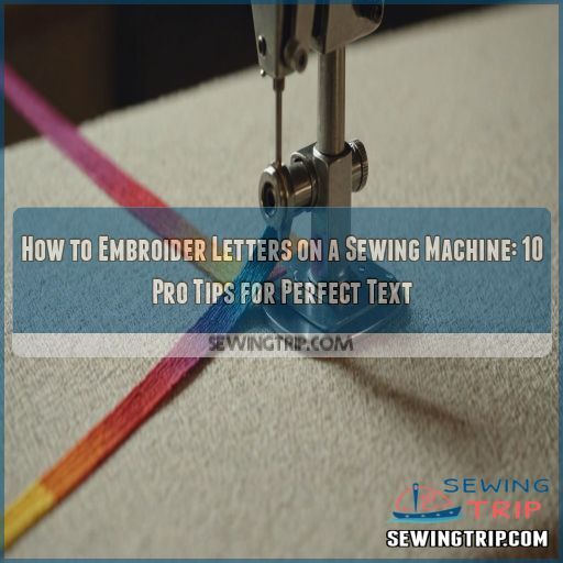 How to Embroider Letters on a Sewing Machine: 10 Pro Tips for Perfect Text