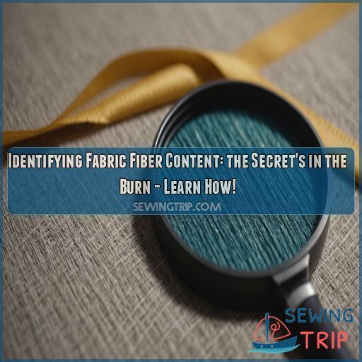Identifying Fabric Fiber Content: the Secret's in the Burn - Learn How!