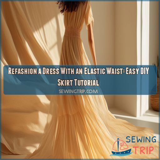 Refashion a Dress With an Elastic Waist: Easy DIY Skirt Tutorial