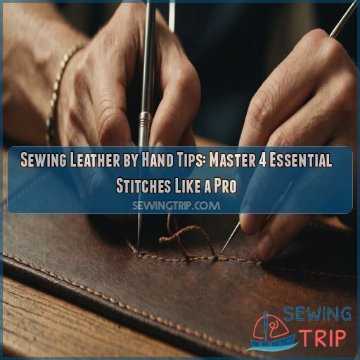Sewing Leather by Hand Tips: Master 4 Essential Stitches Like a Pro