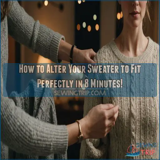 How to Alter Your Sweater to Fit Perfectly in 8 Minutes!
