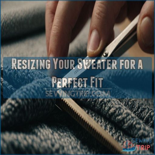 How to Alter Your Sweater to Fit Perfectly in 8 Minutes!