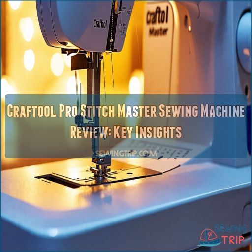 Craftool Pro Stitch Master Sewing Machine Review: Key Insights