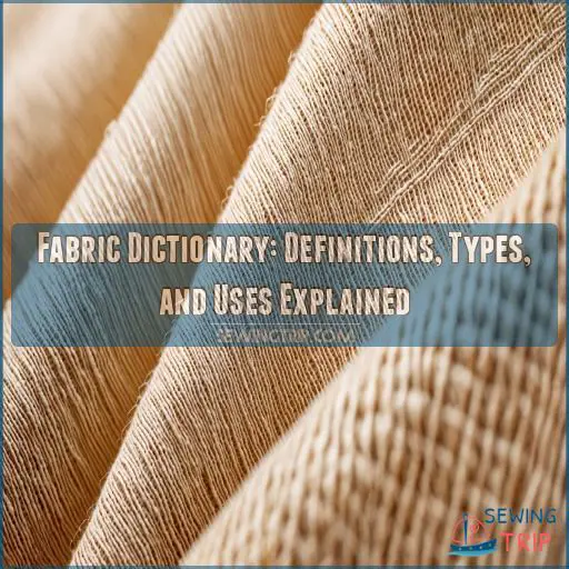 Fabric Dictionary: Definitions, Types, and Uses Explained