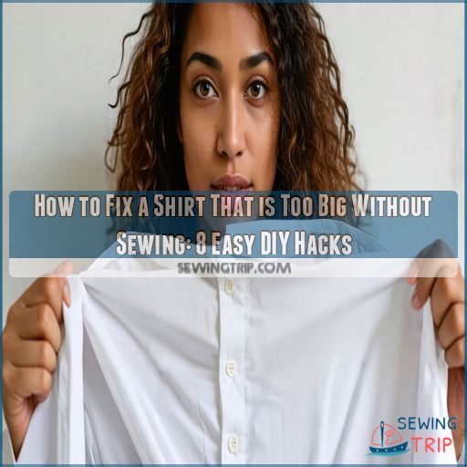 How to Fix a Shirt That is Too Big Without Sewing: 8 Easy DIY Hacks
