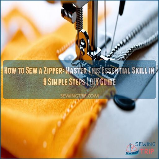 How to Sew a Zipper: Master This Essential Skill in 9 Simple Steps ...
