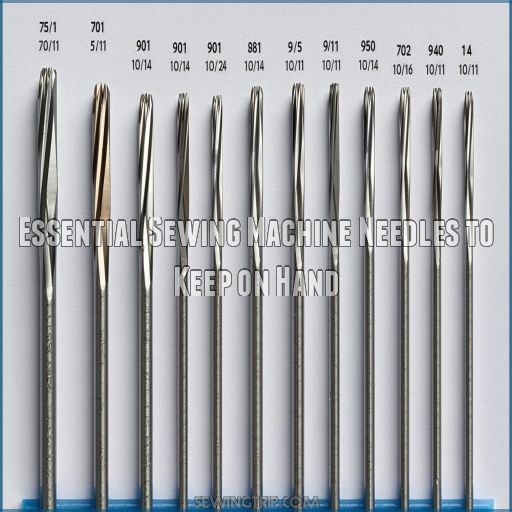 Sewing Machine Needle Types Chart & Sizes Guide (FREE PDF)