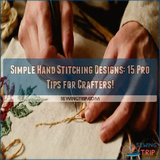 Simple Hand Stitching Designs: 15 Pro Tips for Crafters!