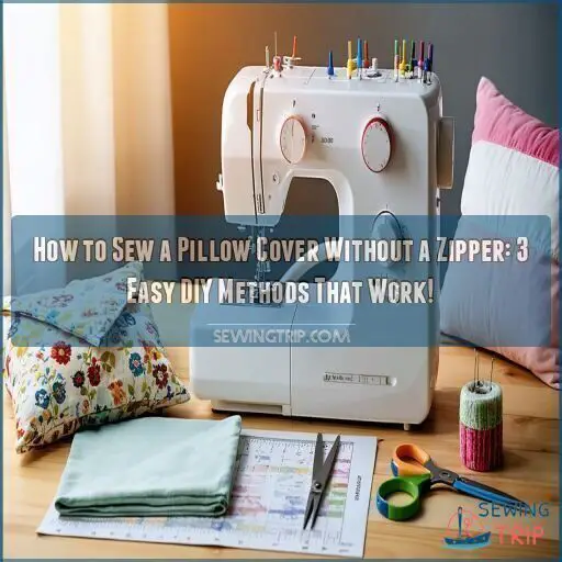 How to Sew a Pillow Cover Without a Zipper: 3 Easy DIY Methods That Work!