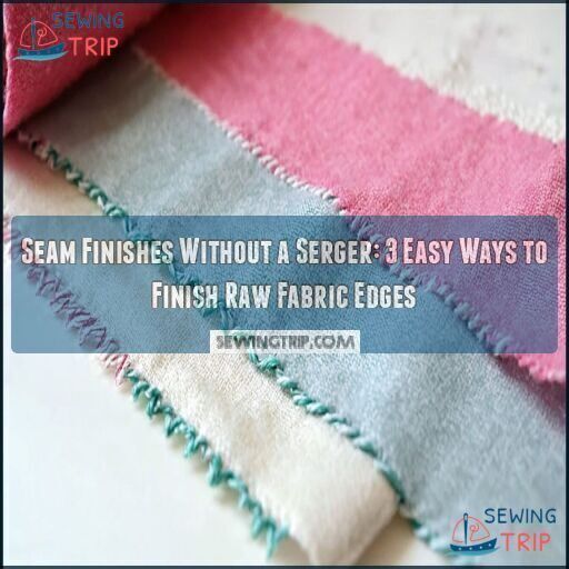 Seam Finishes Without a Serger: 3 Easy Ways to Finish Raw Fabric Edges