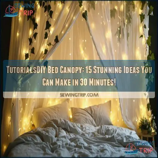TutorialsDIY Bed Canopy: 15 Stunning Ideas You Can Make in 30 Minutes!