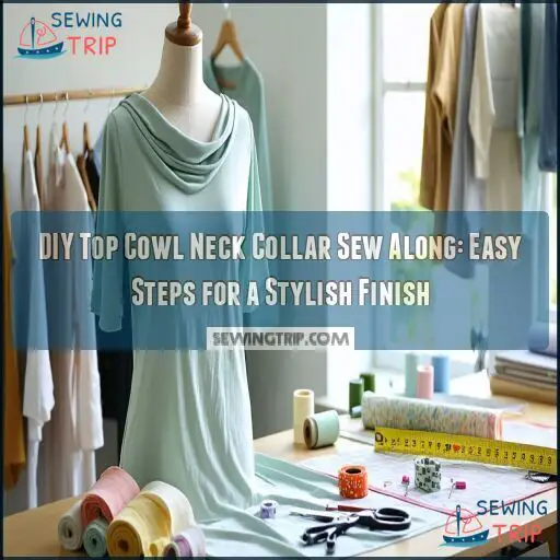 DIY Top Cowl Neck Collar Sew Along: Easy Steps for a Stylish Finish