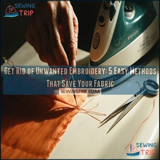 Get Rid of Unwanted Embroidery: 5 Easy Methods That Save Your Fabric