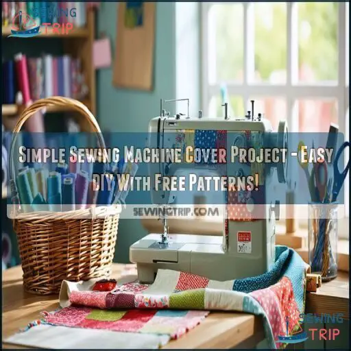 Simple Sewing Machine Cover Project - Easy DIY With Free Patterns!