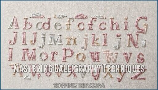 How to Sew Calligraphy: Easy Stitches & Fonts for Stunning Designs