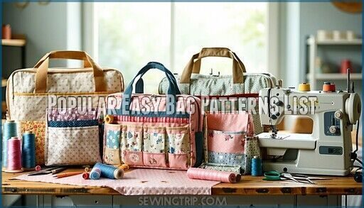 Easy Sewing Machine Bag Patterns to Sew Now