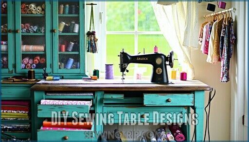 Small Sewing Machine Table Project: 25+ DIY Plans & Space-Saving Ideas