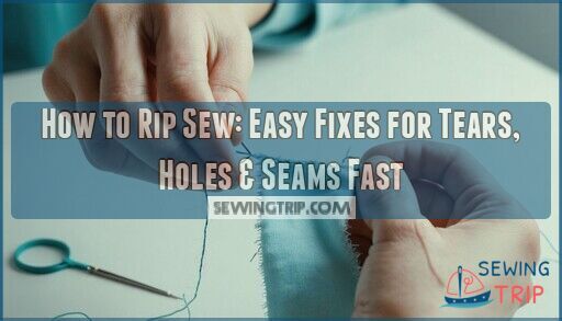How to Rip Sew: Easy Fixes for Tears, Holes & Seams Fast
