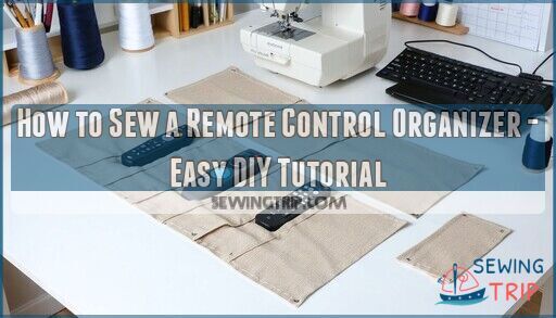 How to Sew a Remote Control Organizer - Easy DIY Tutorial