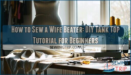 How to Sew a Wife Beater: DIY Tank Top Tutorial for Beginners