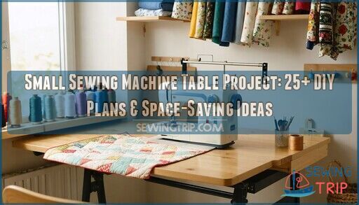 Small Sewing Machine Table Project: 25+ DIY Plans & Space-Saving Ideas