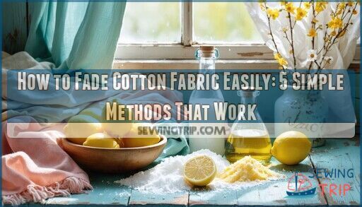 How to Fade Cotton Fabric Easily: 5 Simple Methods That Work