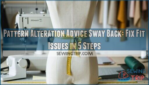 Pattern Alteration Advice Sway Back: Fix Fit Issues in 5 Steps