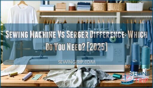Sewing Machine Vs Serger Difference: Which Do You Need? [2025]