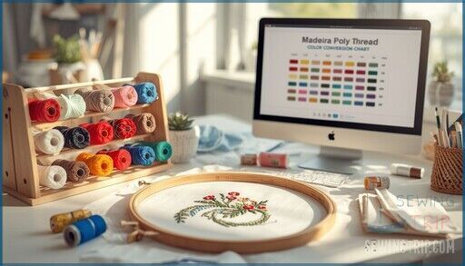 Machine Embroidery Thread Color Charts: Compare, Convert, and Master Shades