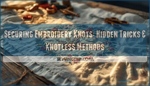 Securing Embroidery Knots: Hidden Tricks & Knotless Methods