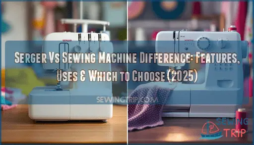 Serger Vs Sewing Machine Difference: Features, Uses & Which to Choose ...