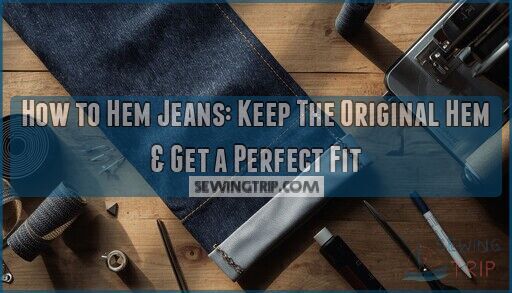 How to Hem Jeans: Keep The Original Hem & Get a Perfect Fit
