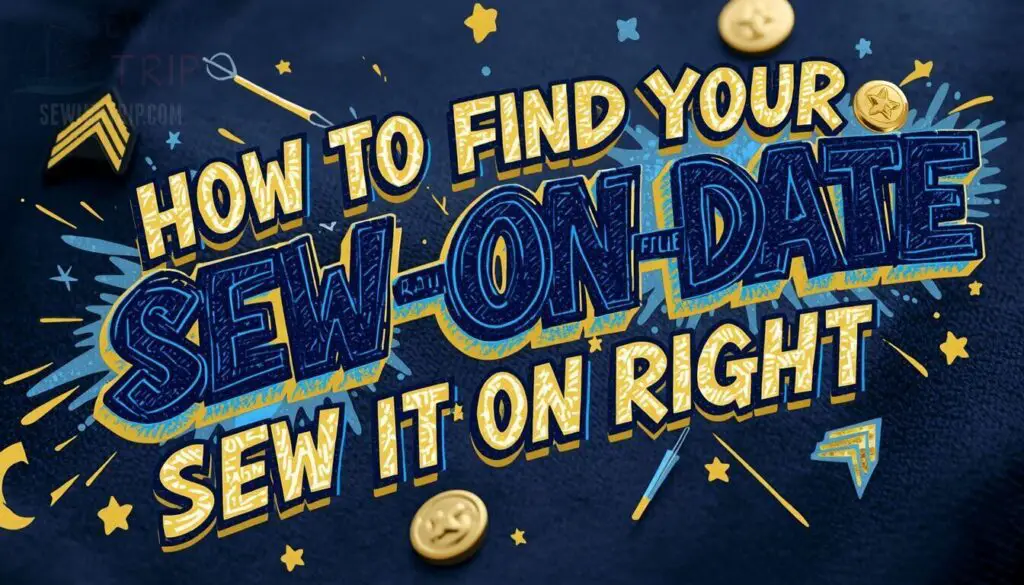 How to Find Your SRA Sew-on Date and Sew It on Right