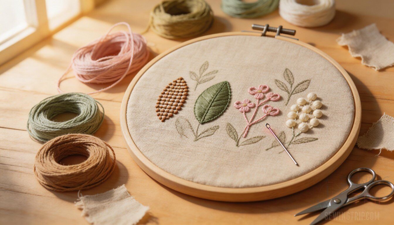 Simple Hand Embroidery Stitches: a Step-by-Step Beginner's Guide