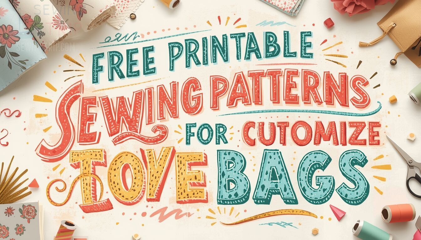 Free Printable Sewing Patterns for Tote Bags: Sew & Customize